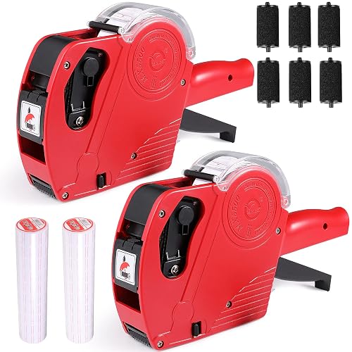 MX5500 Price Tag Gun, 2 Packs Pricing Guns with 10,000 Label Stickers ...