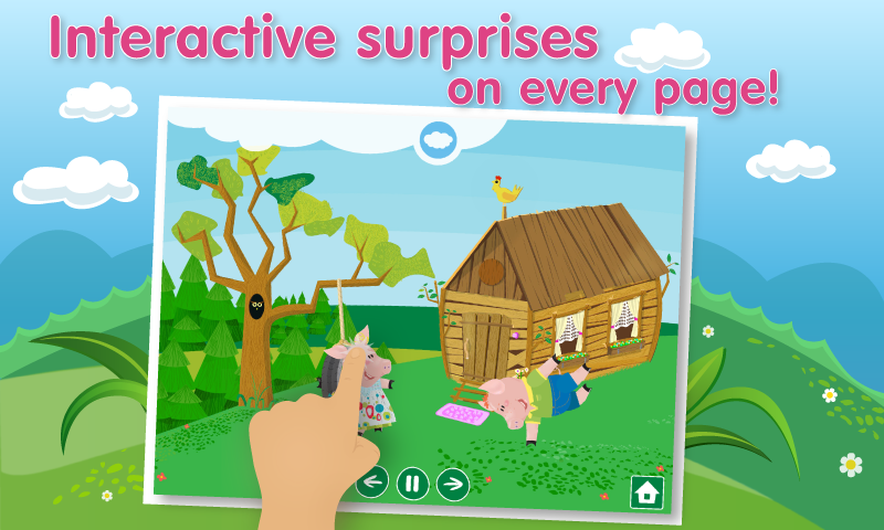 3 Little Piggies & Big Bad Wolf - Interactive Story Book and Fun Games ...