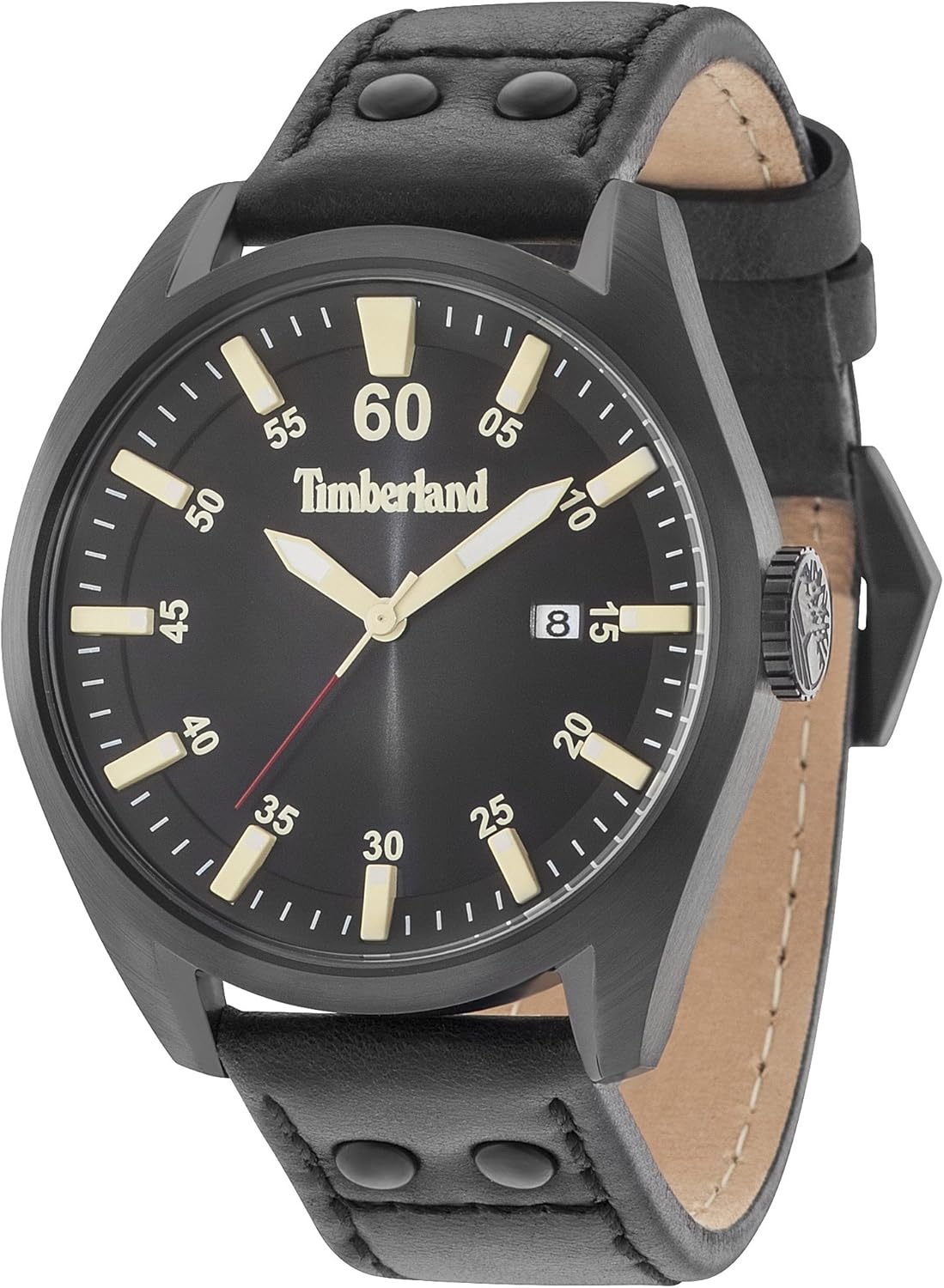 Timberland Men's Analogue Quartz Watch with Leather Strap 15025JSB/02 ...