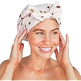 Amazon.com : Kitsch Luxury Shower Cap for Women - Waterproof, Reusable ...