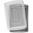 Amazon.com: Wilton Recipe Right Non-Stick 9-Inch Square Baking Pan with ...