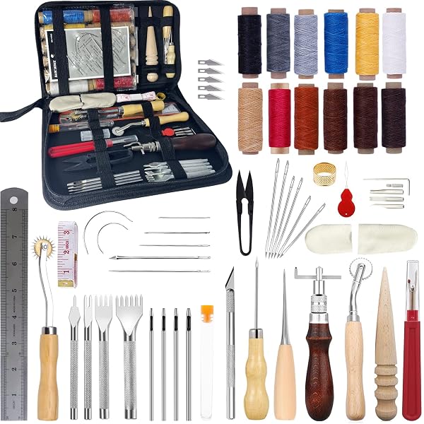 GuatemalaDigital.com: Leather Working Tools kit,Leather Craft Tools and ...