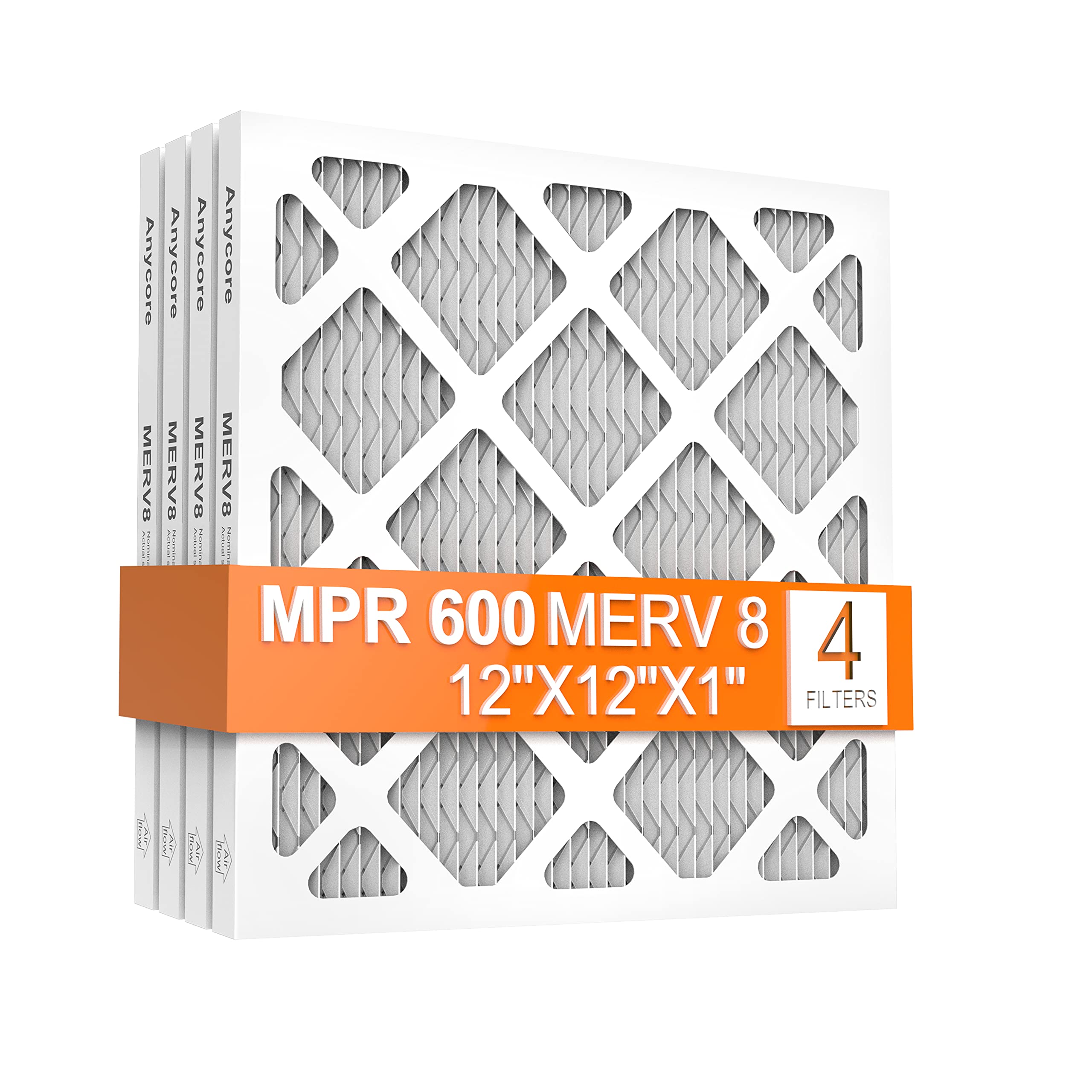 Mua 12x12x1 AC Furnace Air Filter, MPR 600, MERV 8 Pleated HVAC Filter ...