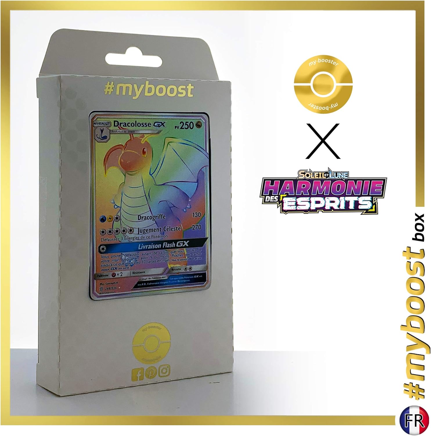 Dracolosse-GX (Dragonite-GX) 248/236 Shiny Rainbow – #myboost X Soleil ...
