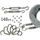 Amazon.com : Globe Light Suspension Kit, Galvanized Steel Cable, 110 ft ...