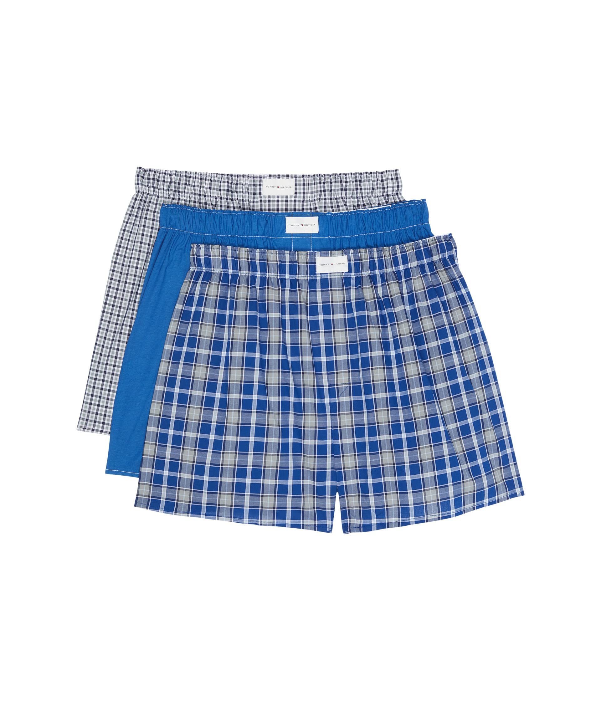 Tommy Hilfiger Mens Underwear Cotton Classics Multipack Woven Boxer ...