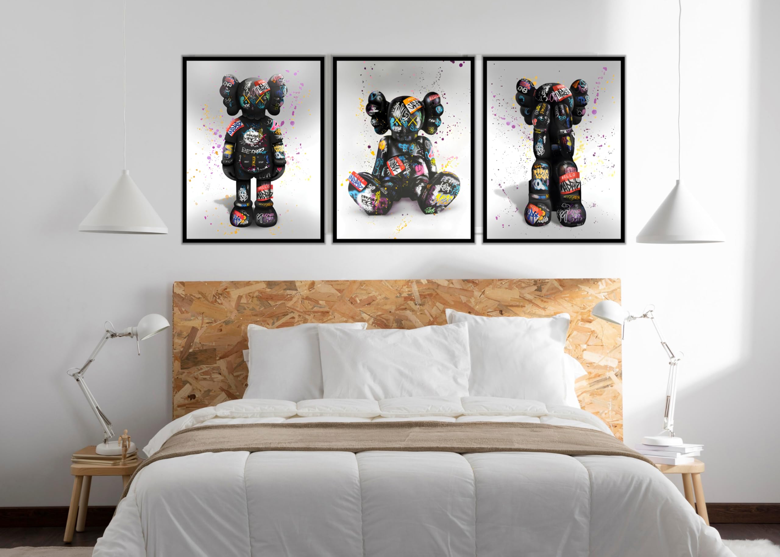 Mua Hypebeast Kaws Poster - 3 Pieces 12x16" Unframed Kaws Figure Room ...
