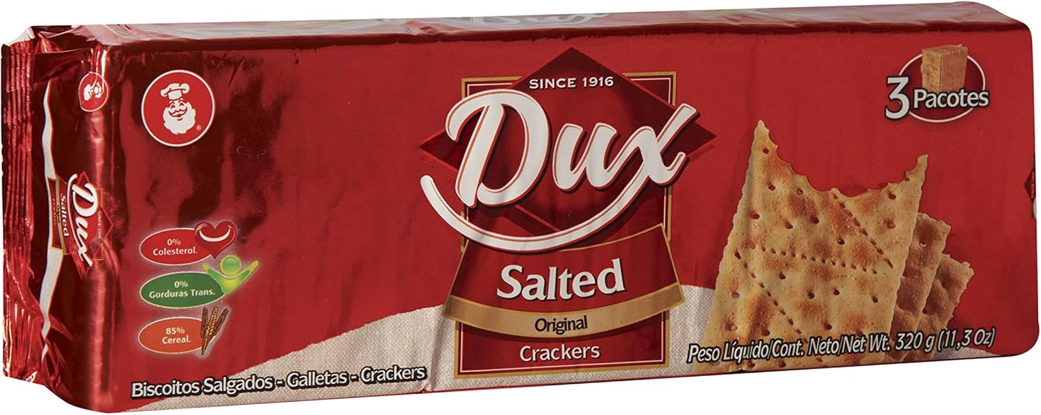 Biscoito Crackers Dux Salted Pacote 300g: Amazon.com.br: Alimentos e ...