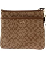 Amazon.com: Coach Corner Zip Signature PVC Wristlet, 58035, KHAKI ...