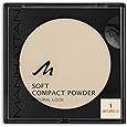 Manhattan Soft Compact Powder, Helles Kompakt Puder mit Puderquaste für ...