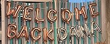 Amazon.com: Welcome Back Balloon Banner | Rose Gold Welcome Back Party ...