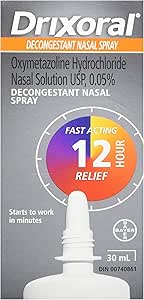 Drixoral Decongestant Nasal Spray, Fast and Long Lasting 12 Hour Relief ...
