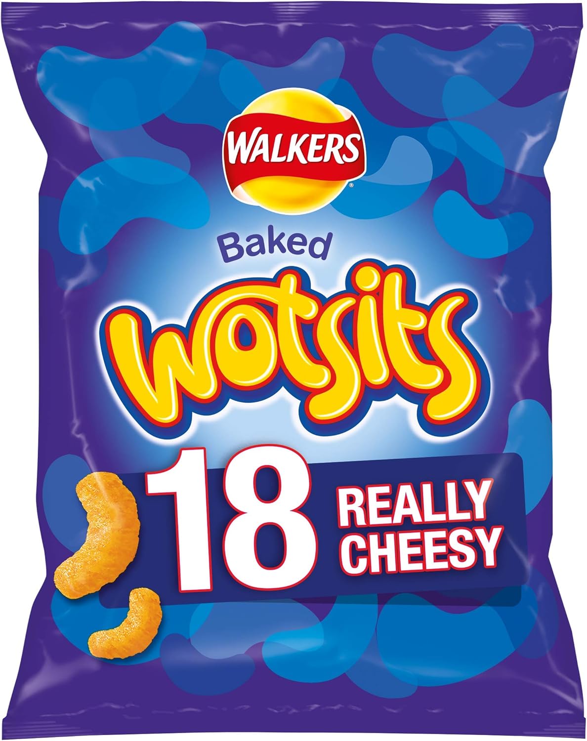 Walkers Crisps Wotsits Really Cheesy Multipack Snacks, 18 x 16.5 g ...