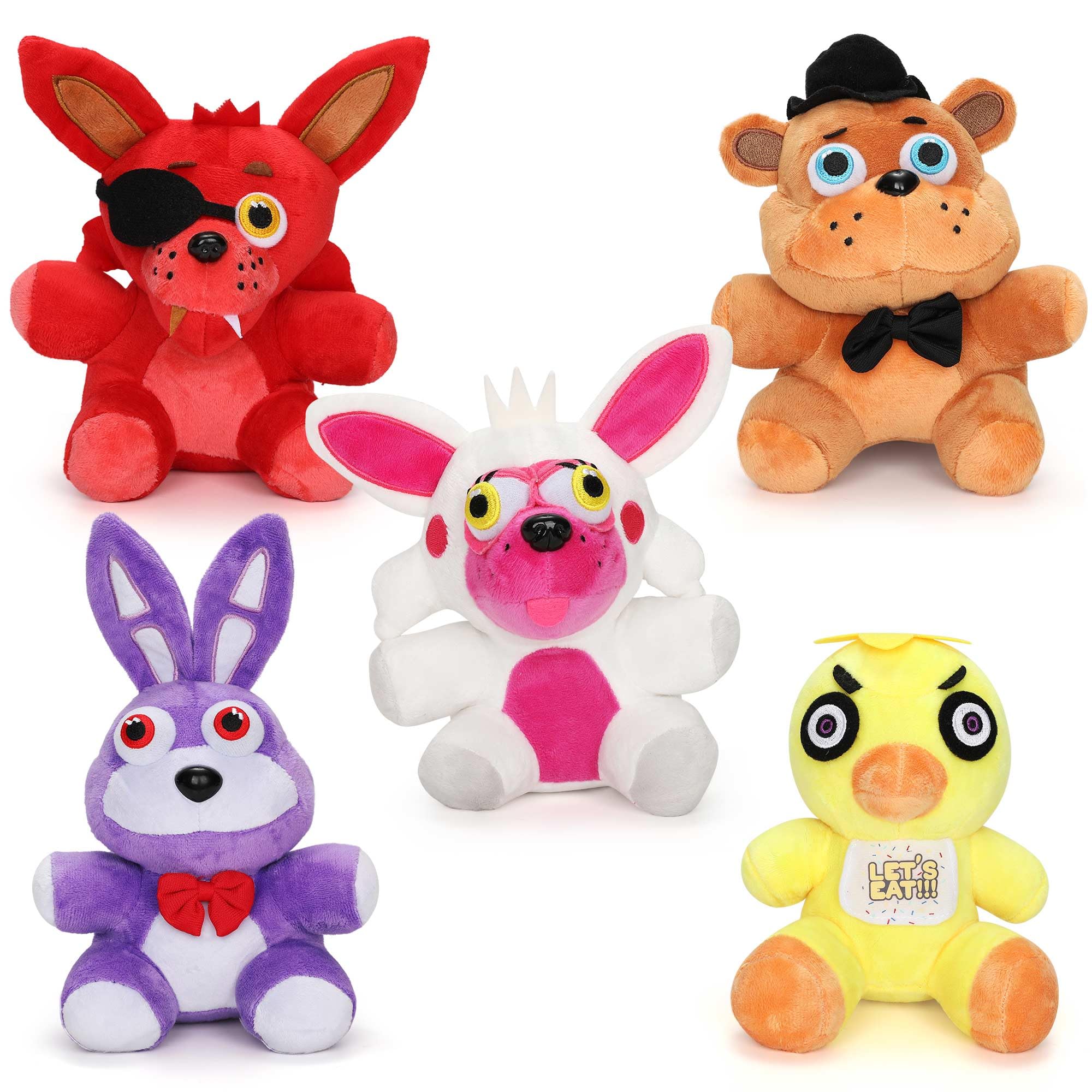 Generic 5Pcs Five Nights Freddy's Plush - FANF Horror Game Stuffed ...