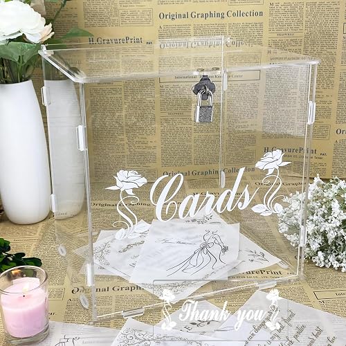 Amazon wedding card box with lock | Honestweddingadvice.com