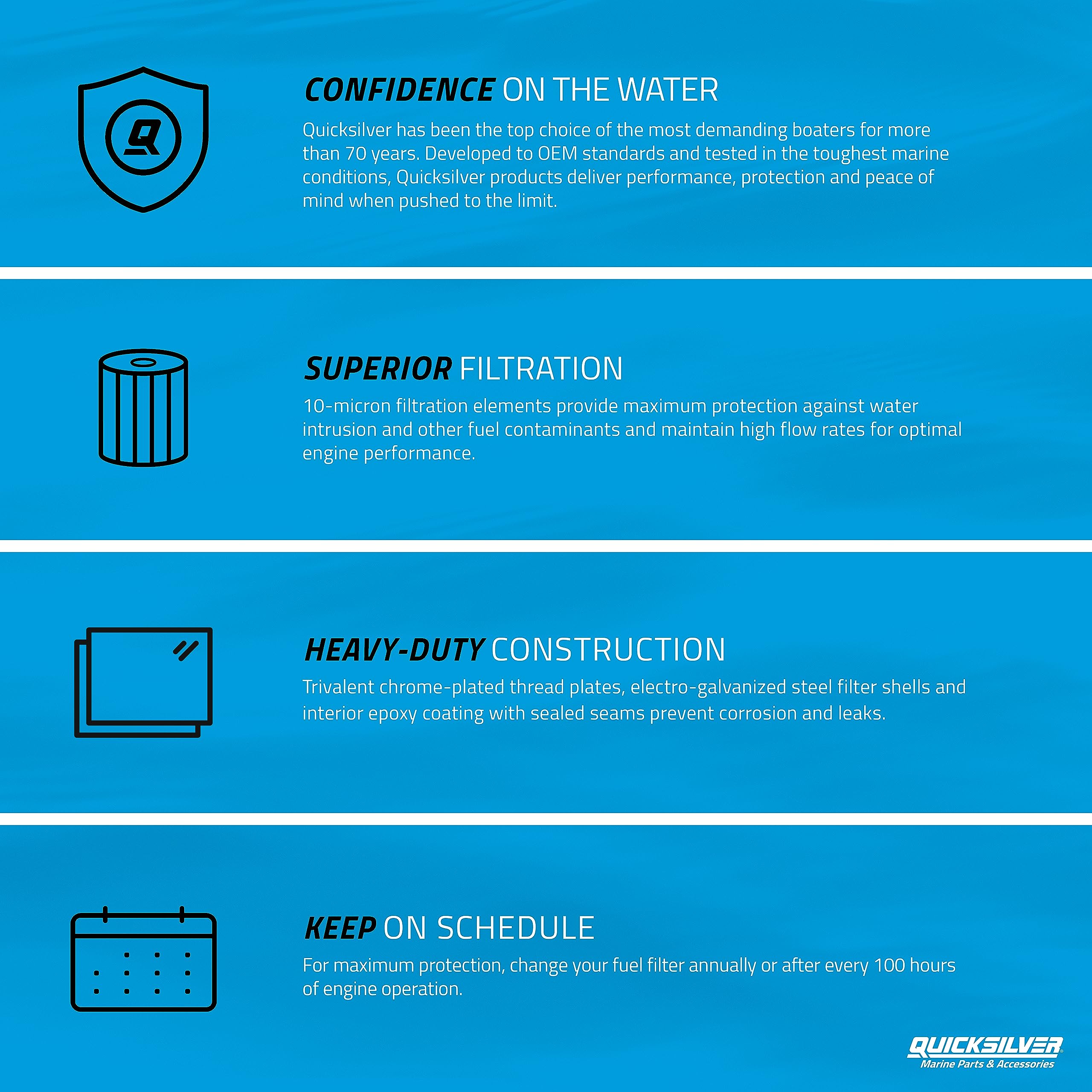 Mua 16248 In-line Fuel Filter for Mercury and Mariner 2-Cycle and 4 ...