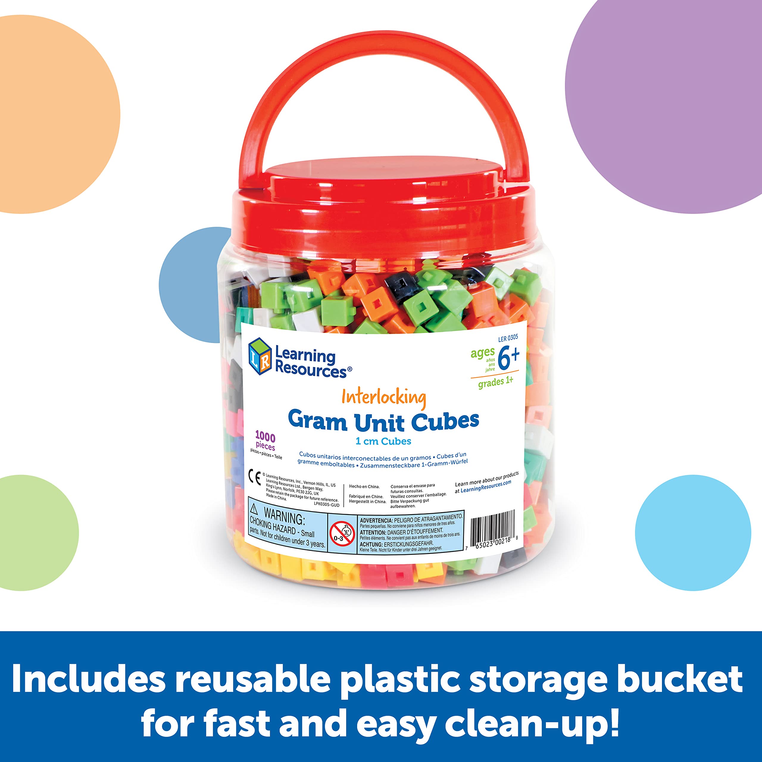 Mua Learning Resources Interlocking Gram Unit Cubes - 1,000 Pieces ...