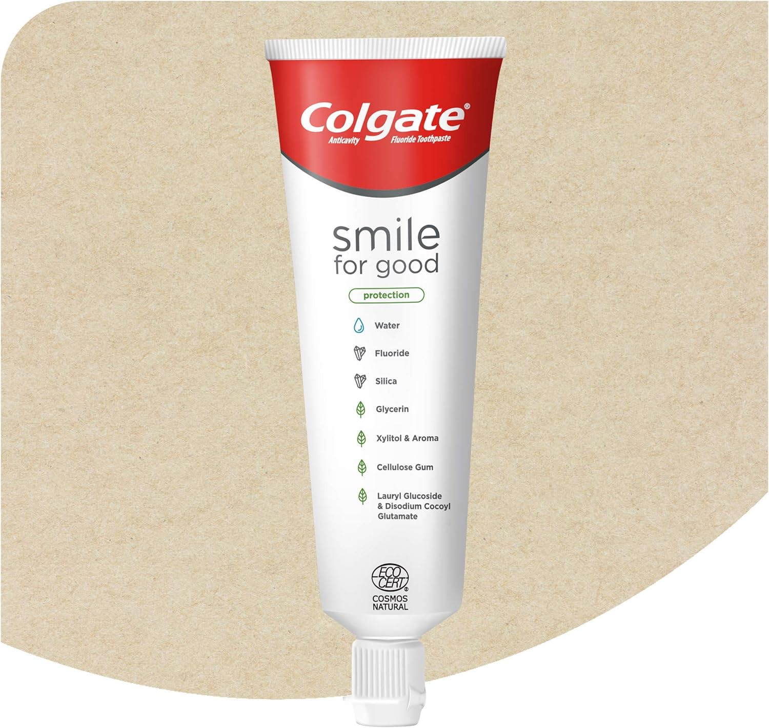 Colgate Smile For Good Protection Toothpaste, Recyclable Tube and Vegan ...