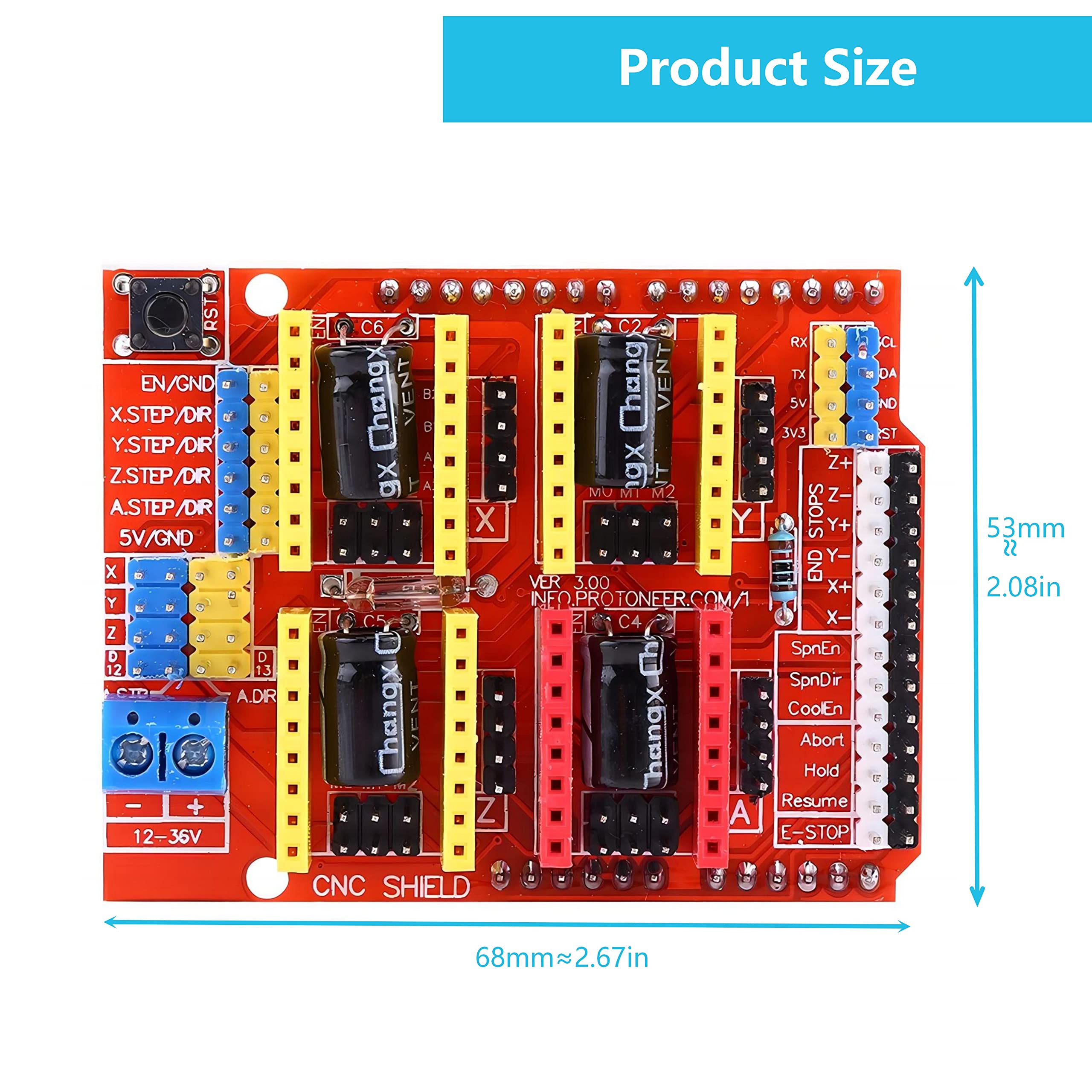 Mua CNC Shield V3 Engraving Machine Expansion Board A4988 Driver Expansion Board for Arduino 3D ...