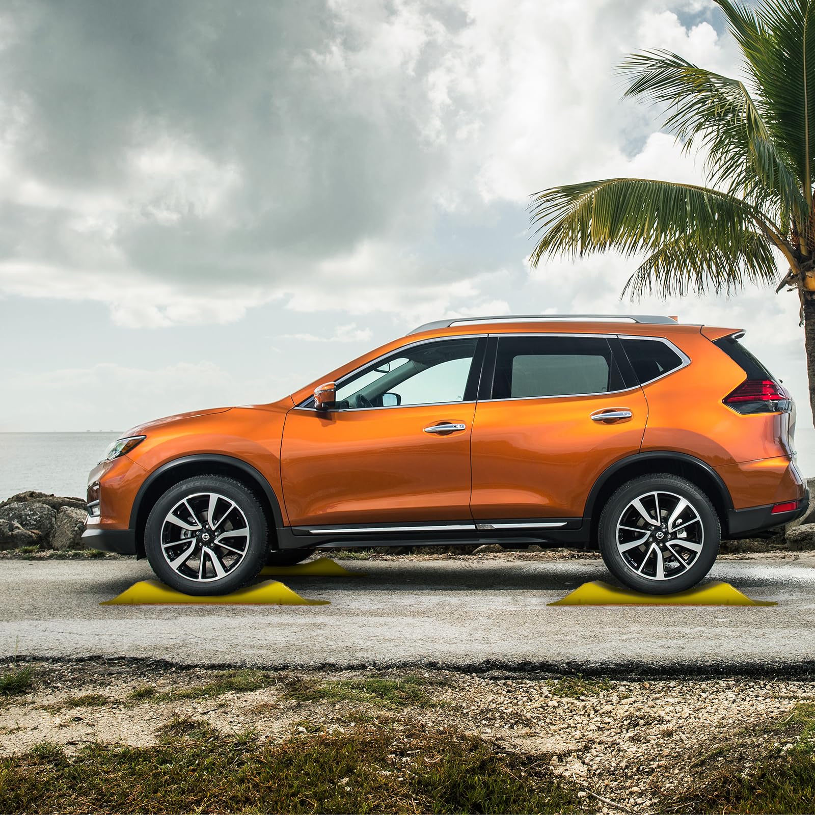 Tire Saver Ramps - Heavy-Duty Vehicle Storage Ramp Set Of 4 Pack Anti ...