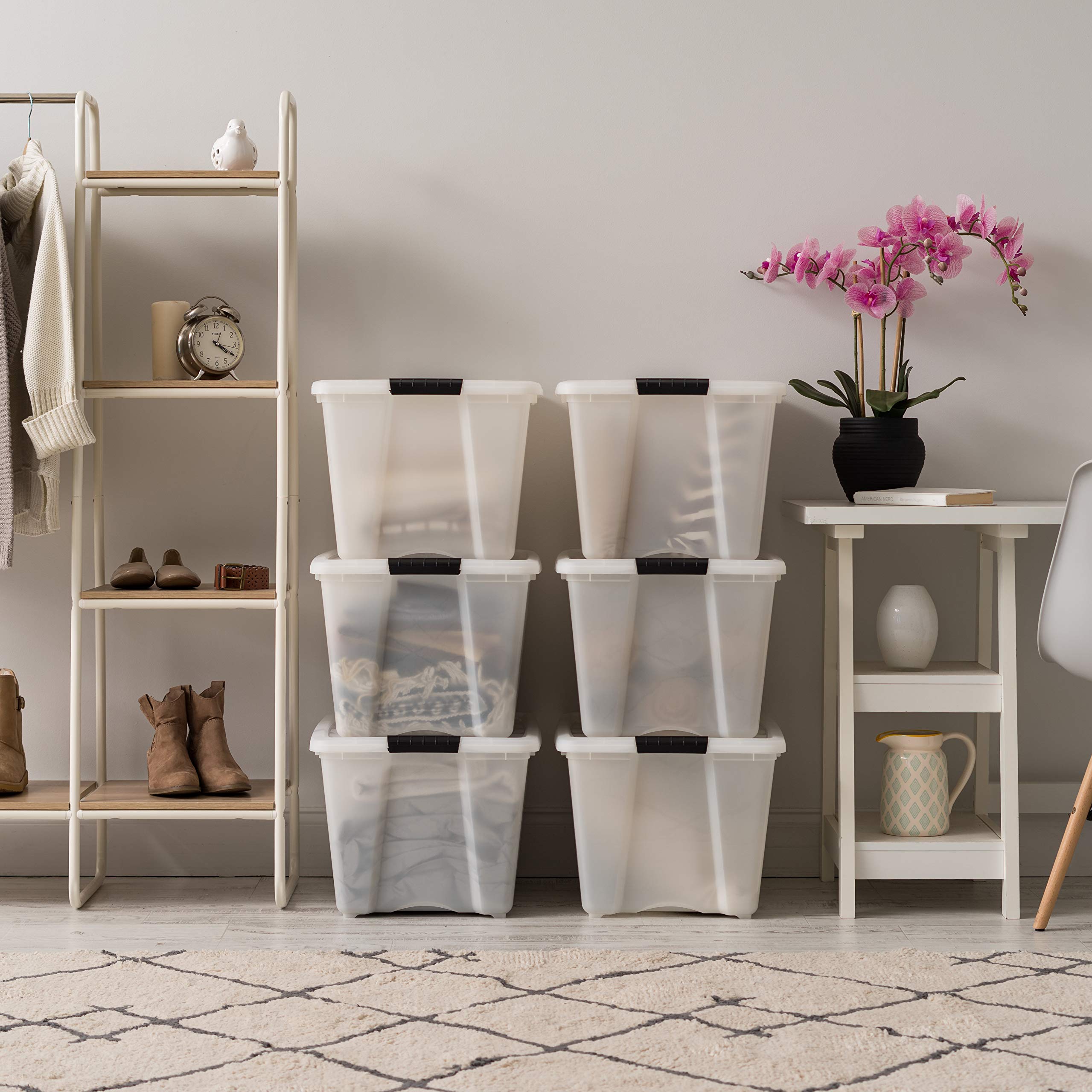 IRIS USA, Inc TB-56D 53 Quart Stack & Pull Box, Multi-purpose Storage ...