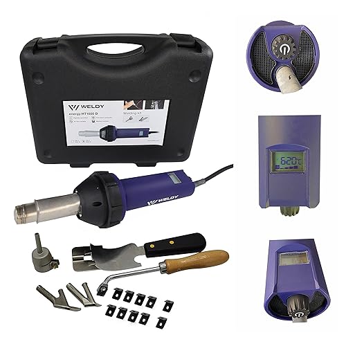 1600W Digitally Controlled Heating Gun Plastic Welding Gun PVC TPO ...