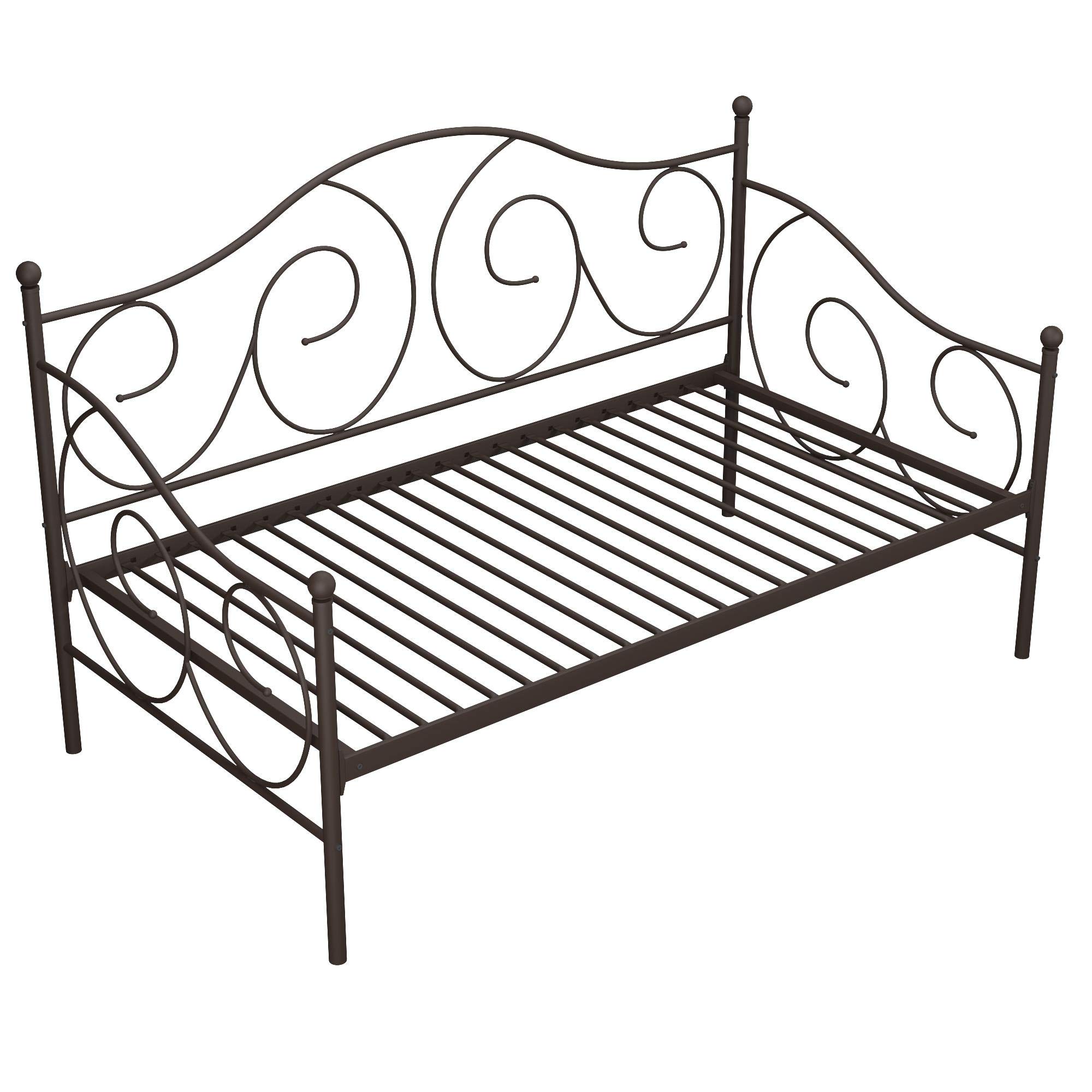 DHP Victoria Daybed, Twin Size Metal Frame, Multi-functional Furniture ...