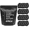 Amazon.com: Minamul Konjac Exfoliating Organic Body Sponge | Gentle Daily Body face Scrub ...