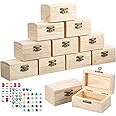 Amazon.com: 24 Pcs Wooden Boxes for Crafts Unfinished Wood Box with ...