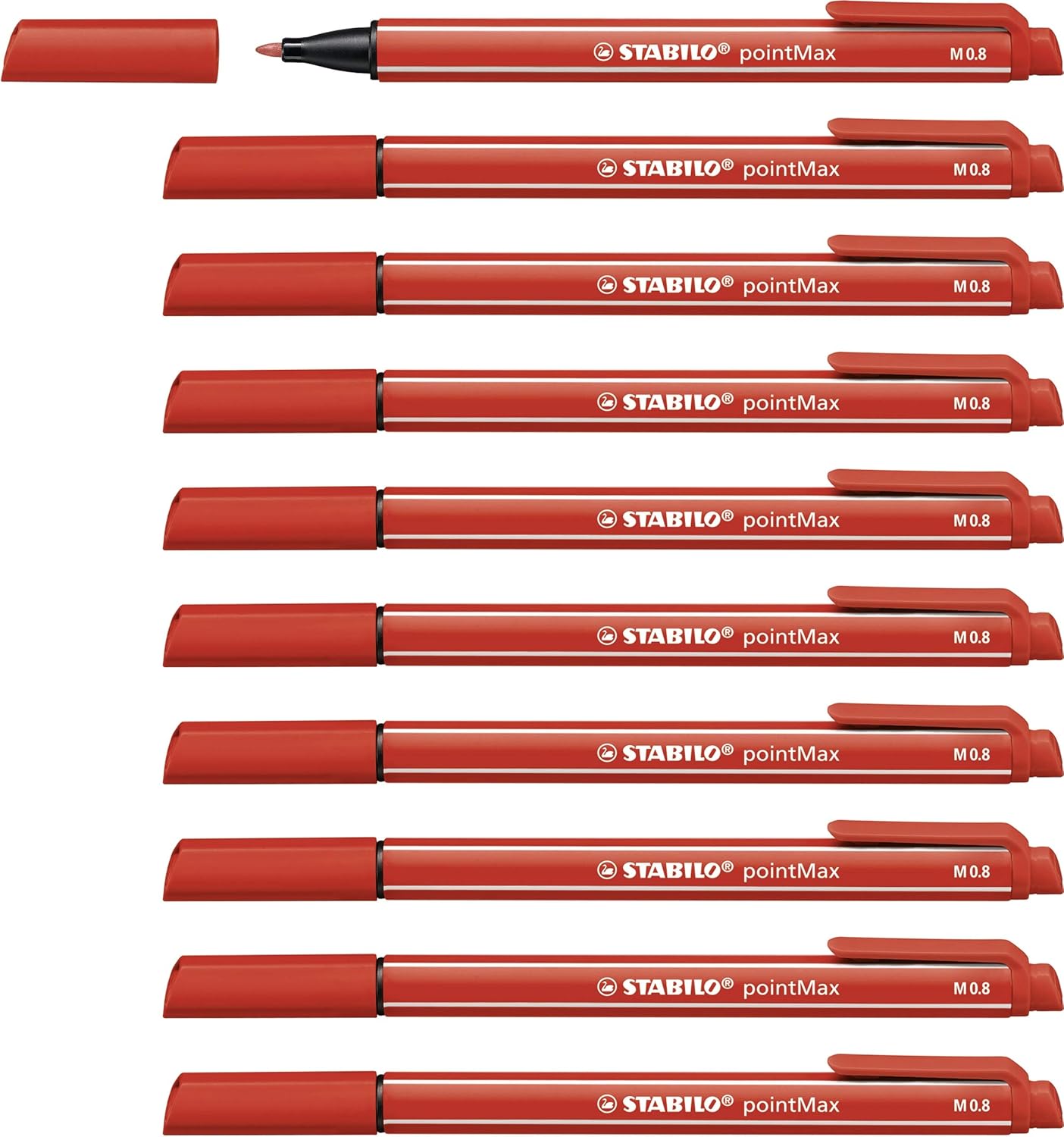 Stylo feutre - STABILO pointMax - Lot de 10 stylos-feutres pointe ...