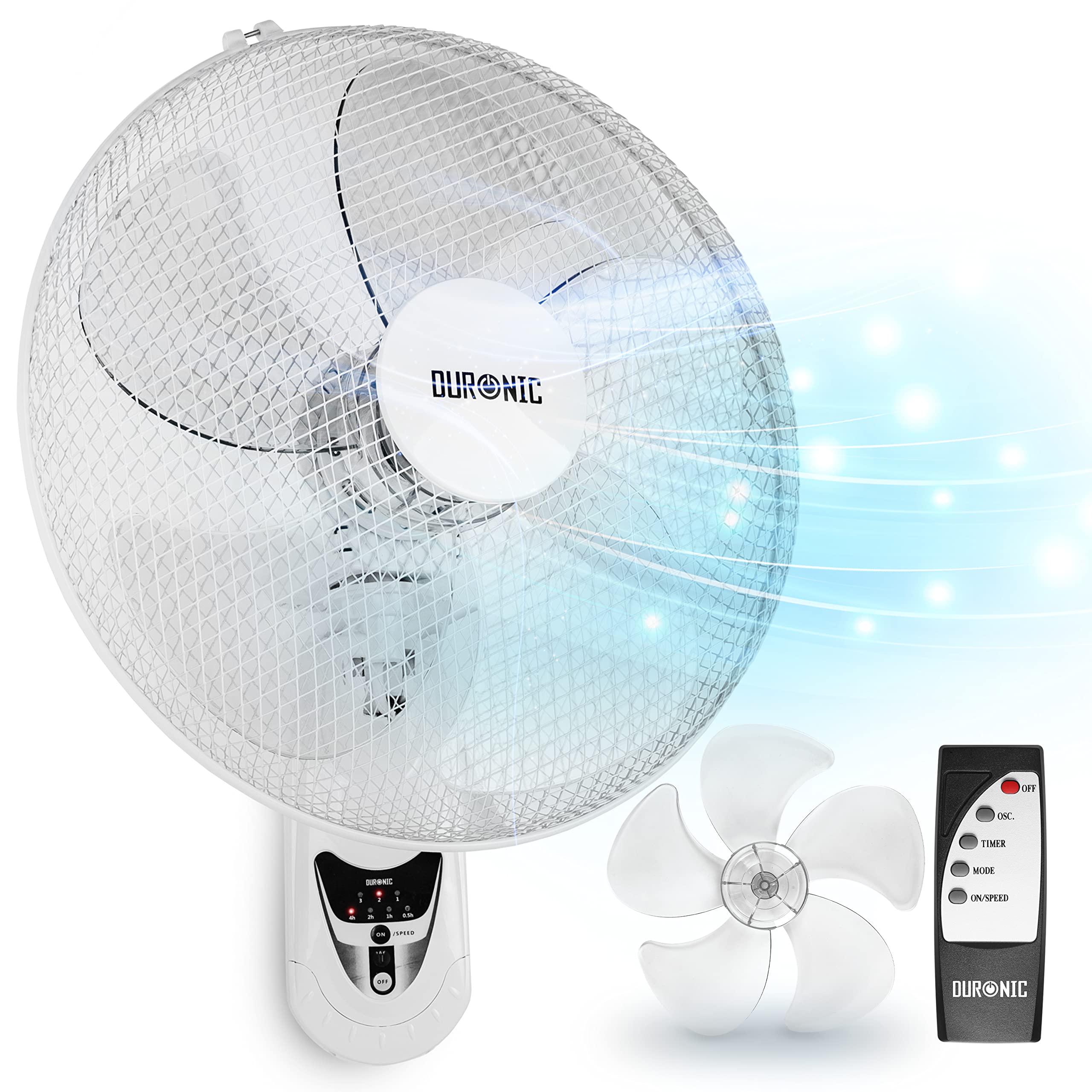 Mua Duronic FN55 WE Wall Fan 60W 5 Blades 40cm Oscillating Head with ...