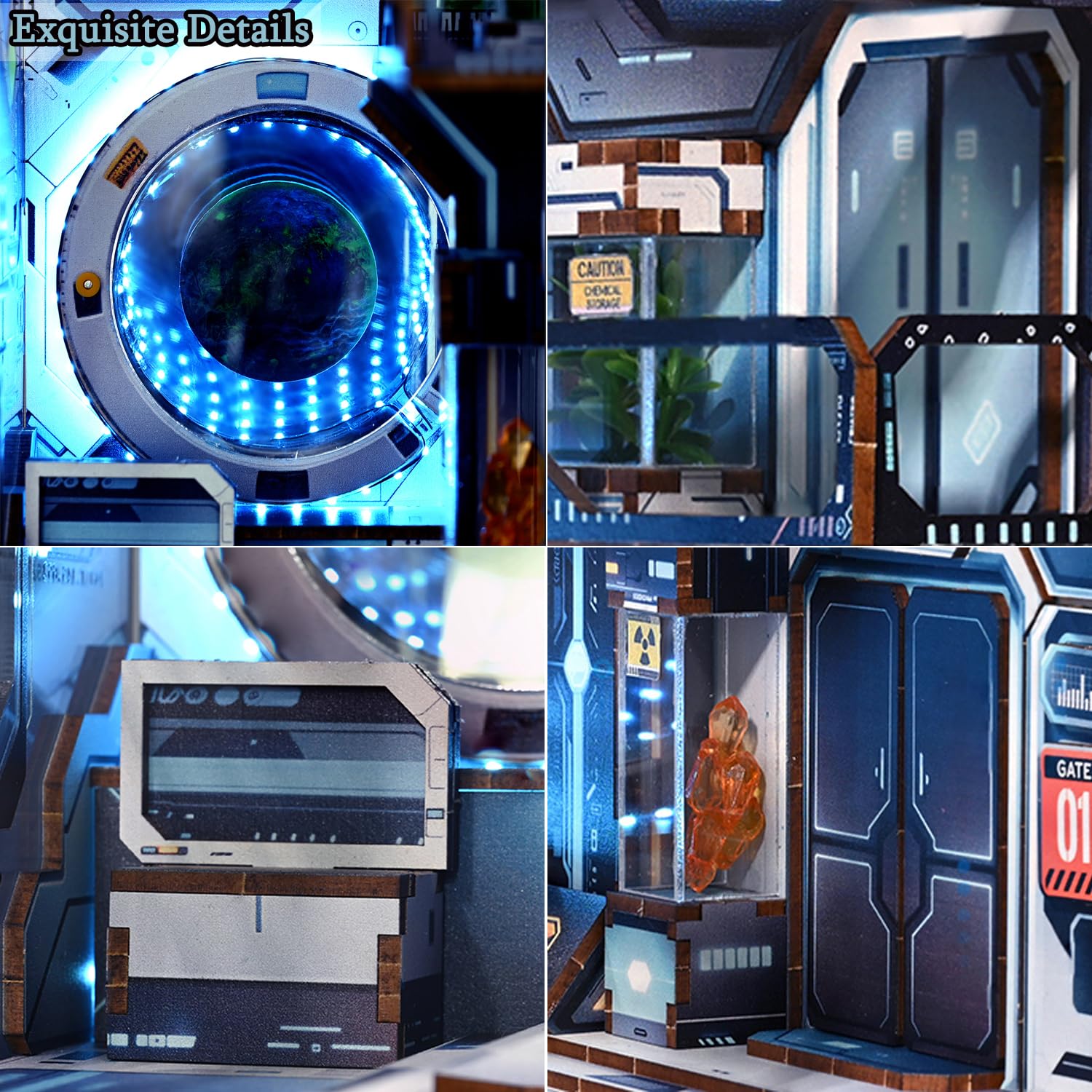 Mua TuKIIE DIY Book Nook Miniature Kit, Space-inspired Booknook ...