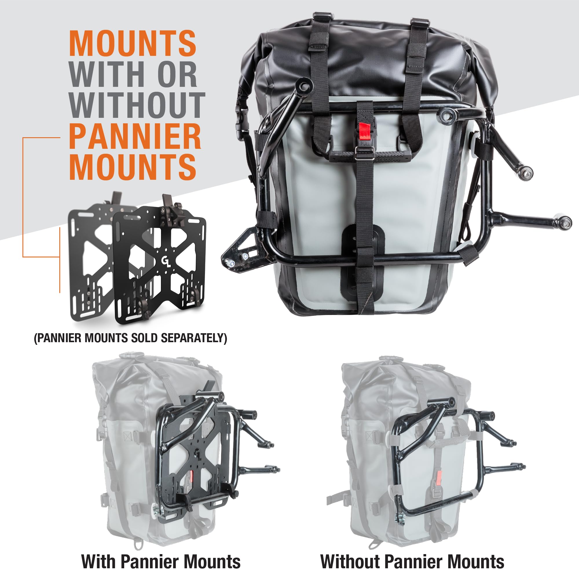 Mua Mototrekk Panniers, Waterproof Side Luggage Rack-Mounted, Universal ...