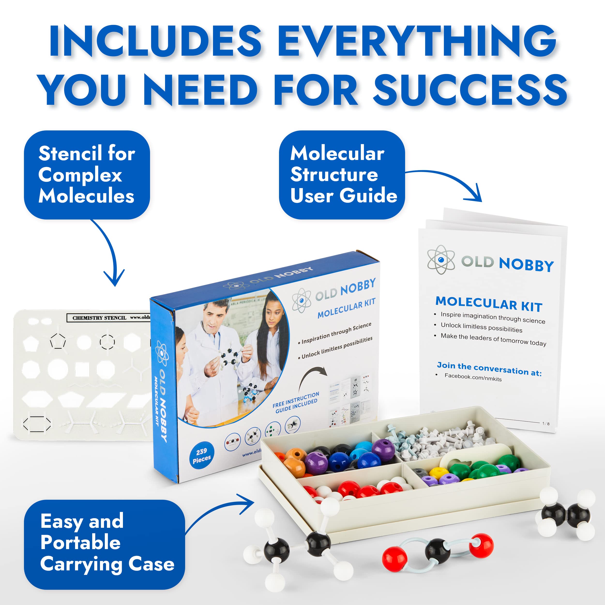 Mua Old Nobby Organic Chemistry Model Kit (239 pc) - Molecular Models ...