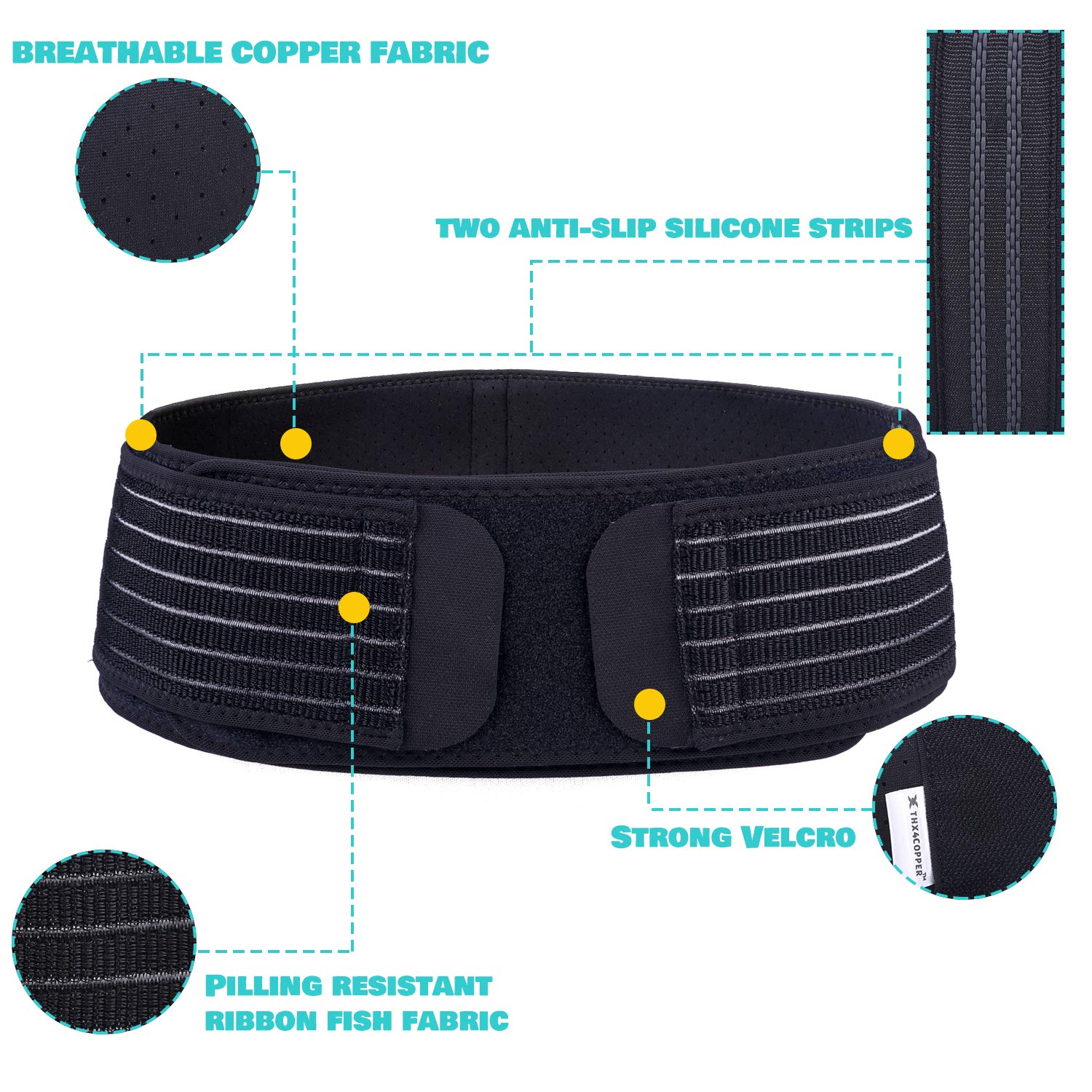 Mua THX4COPPER Compression Adjustable Sacroiliac Hip Waist Compression ...