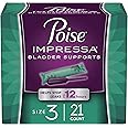 Poise Impressa Incontinence Bladder Supports for Bladder Control, Size ...