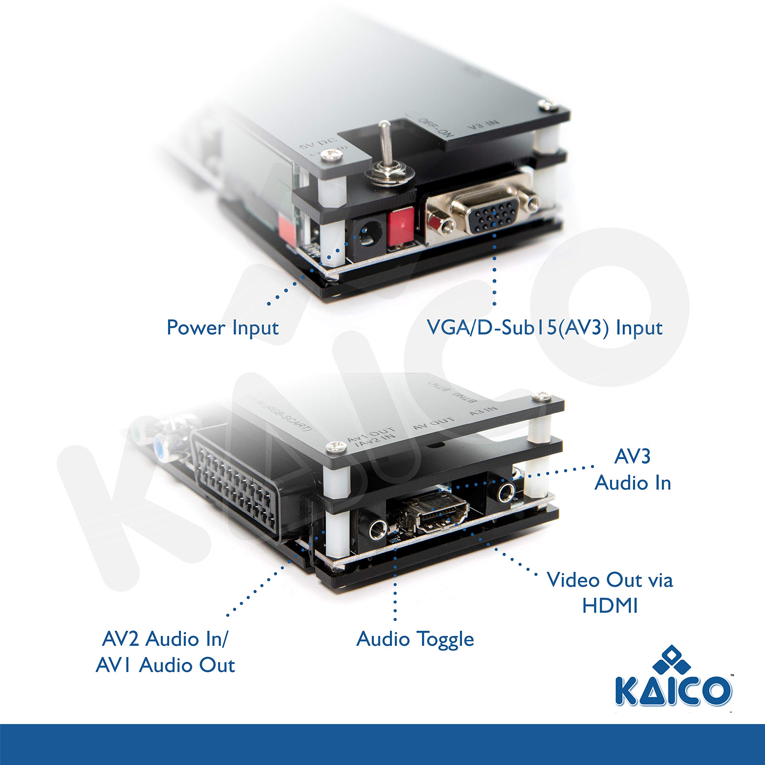 Kaico Edition OSSC Open Source Scan Converter 1.6 with SCART, Component and VGA to HDMI for ...
