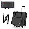 CURMIO Rolling PC Carrying Case, Double Layers Desktop Tower Travel Bag ...
