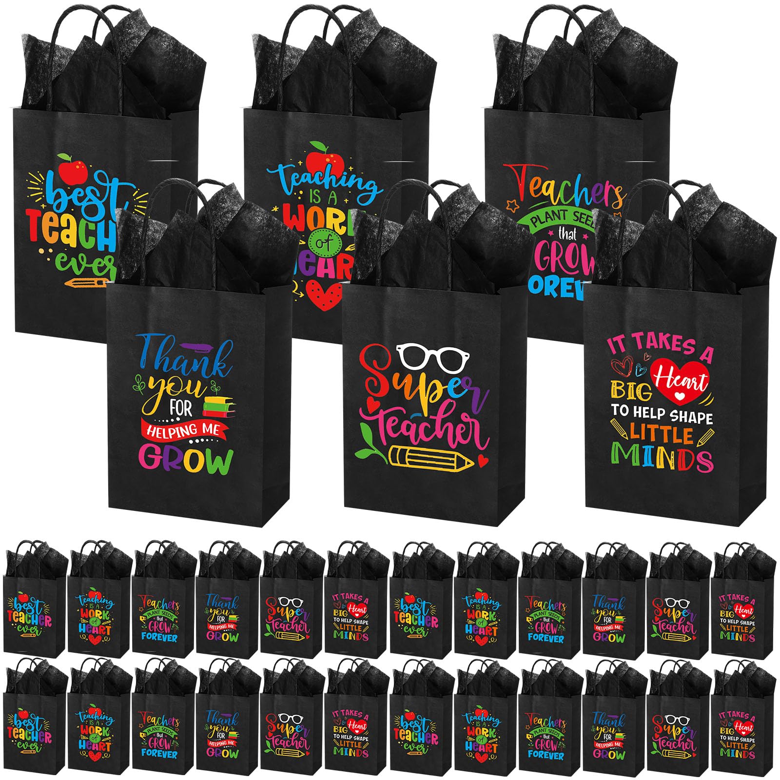 Skyygemm 60 Pack Graduation Gift Bags with Tissue Paper 2025 Graduation ...