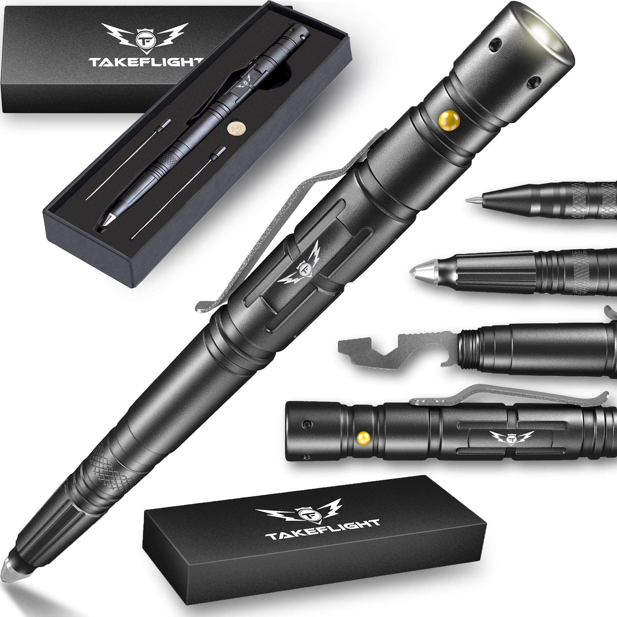 Mua Tactical Pen for Self-Defense + LED Tactical Flashlight, Bottle ...