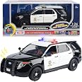 Amazon.com: 2015 Police Interceptor Utility Black and White Los Angeles ...
