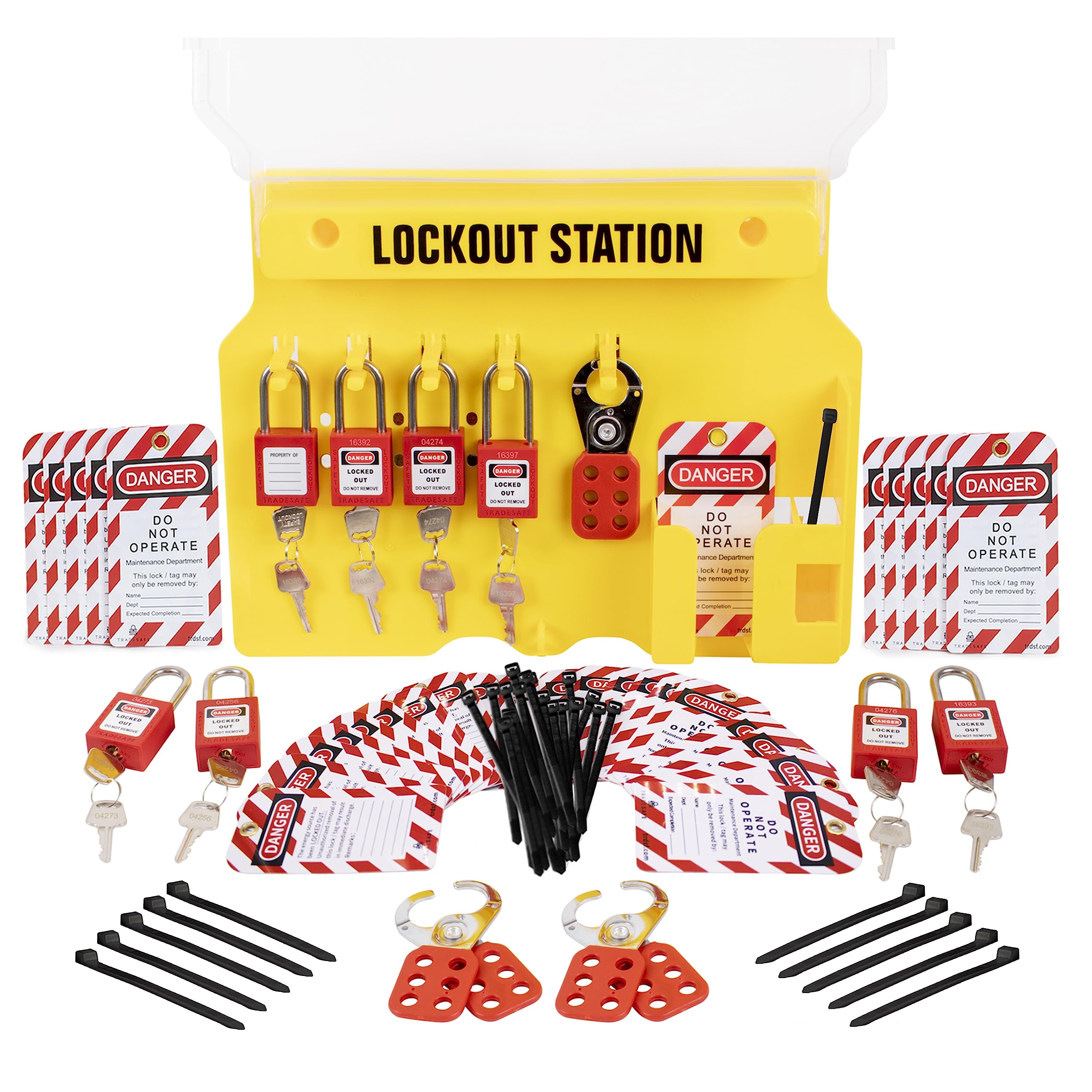 Mua Lockout Tagout Station with Loto Devices - Lock Out Tag Out Kit ...