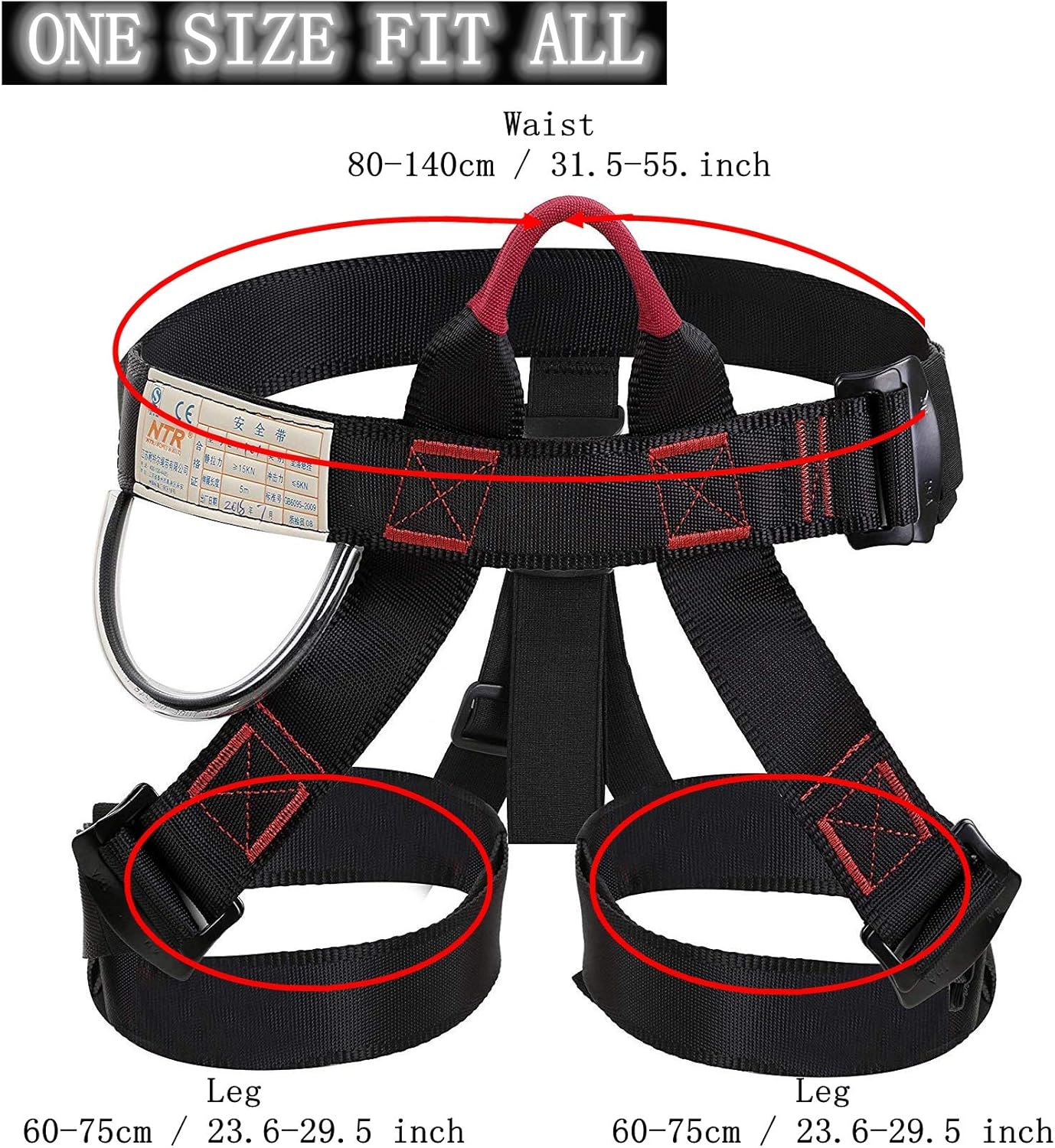 Selighting Climbing Harness Half Body Protective Waist Safety Harness ...