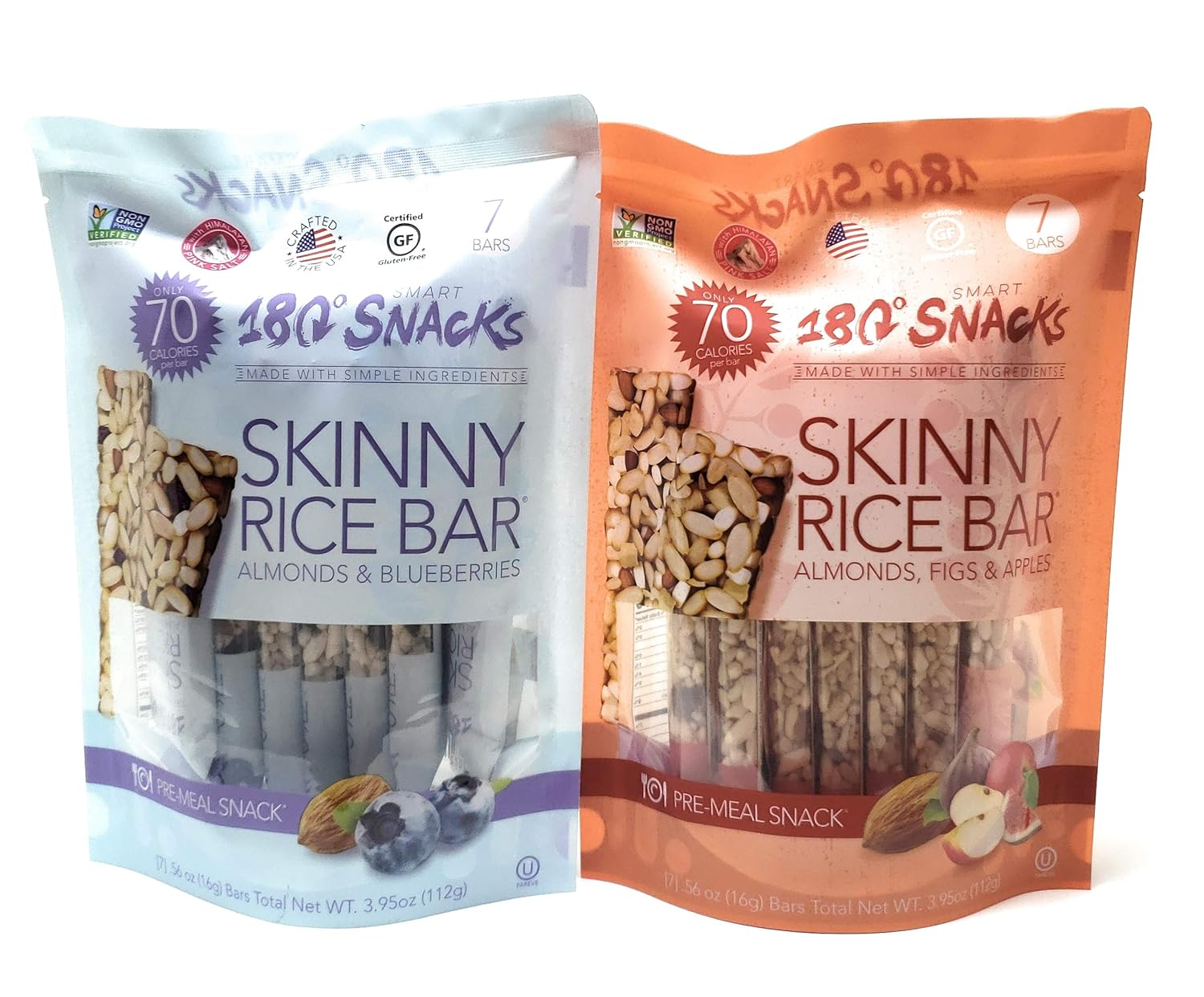 Amazon.com: 180 Smart Snacks Skinny Rice Bar Pre-Meal Snack Bundle of 2 ...