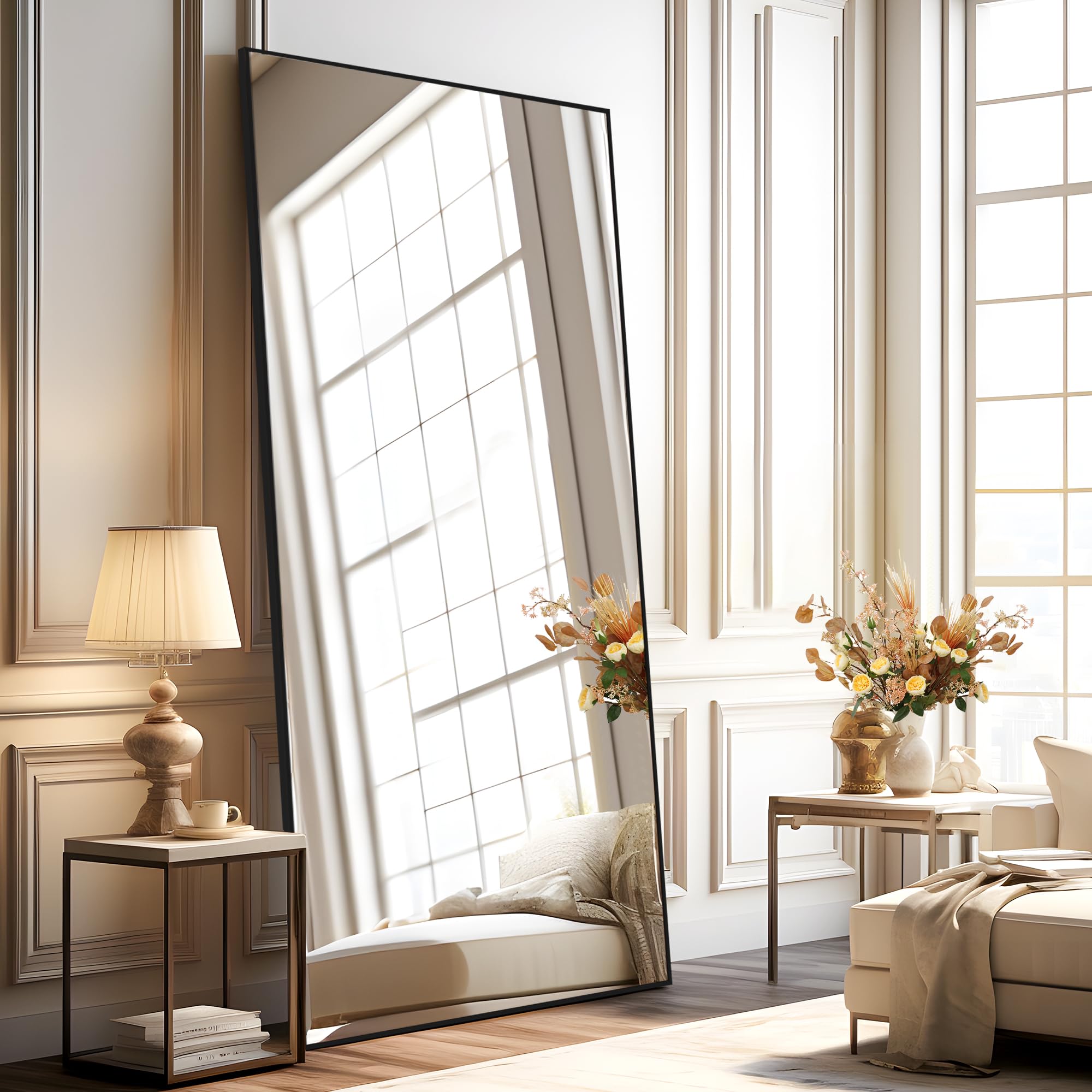 NeuType Full Length Mirror Floor Mirror Dressing Mirror Home Gym Mirror ...