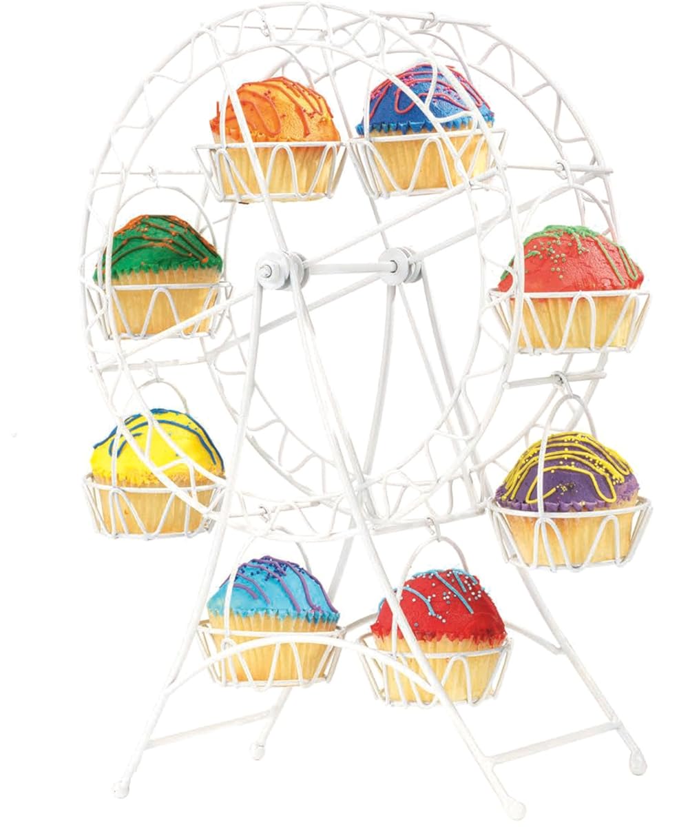 Top Baking Tools Elegant Ferris Wheel Cupcake Stand Rotating Dessert ...