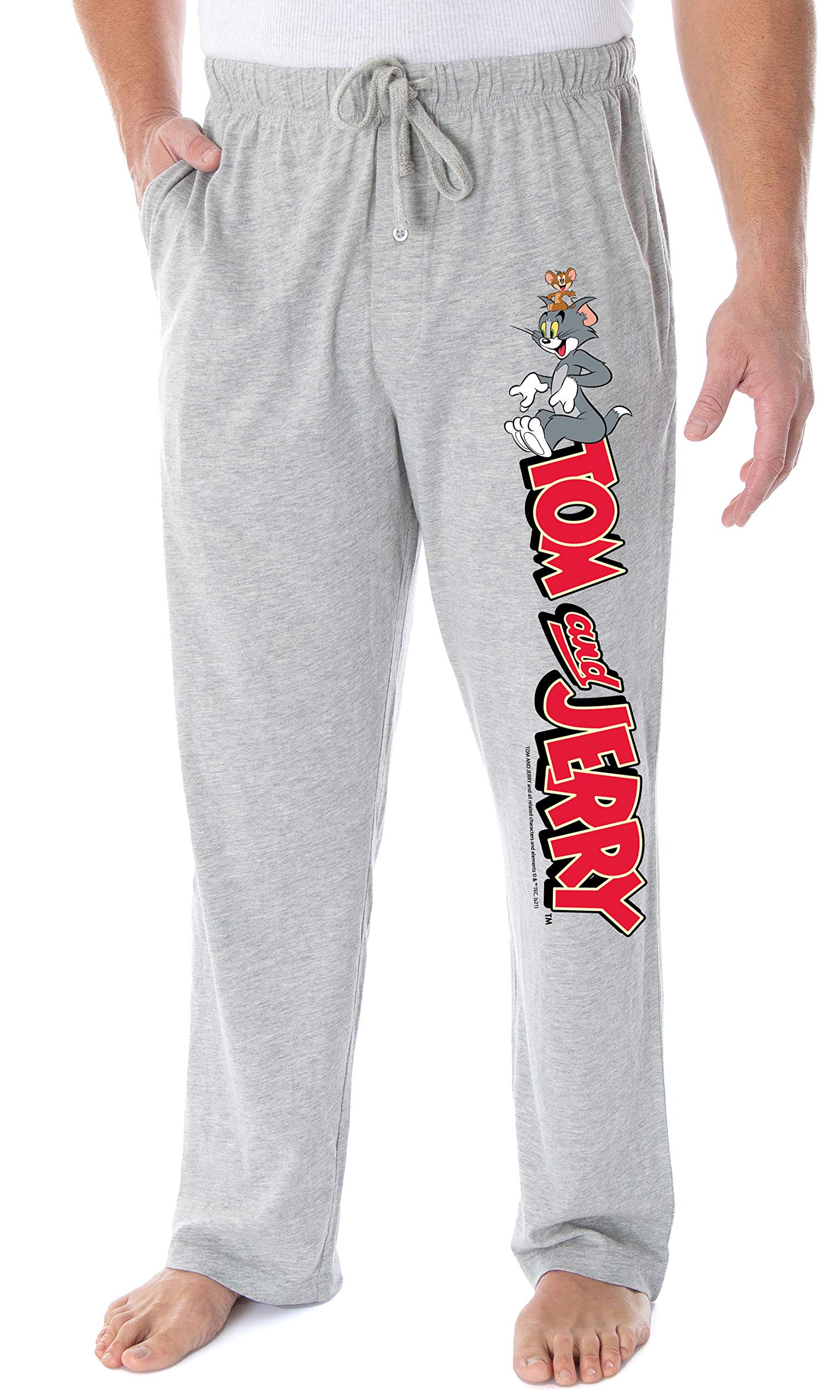 Tom And Jerry Men's Vintage Cartoon Characters And Logo Loungewear ...