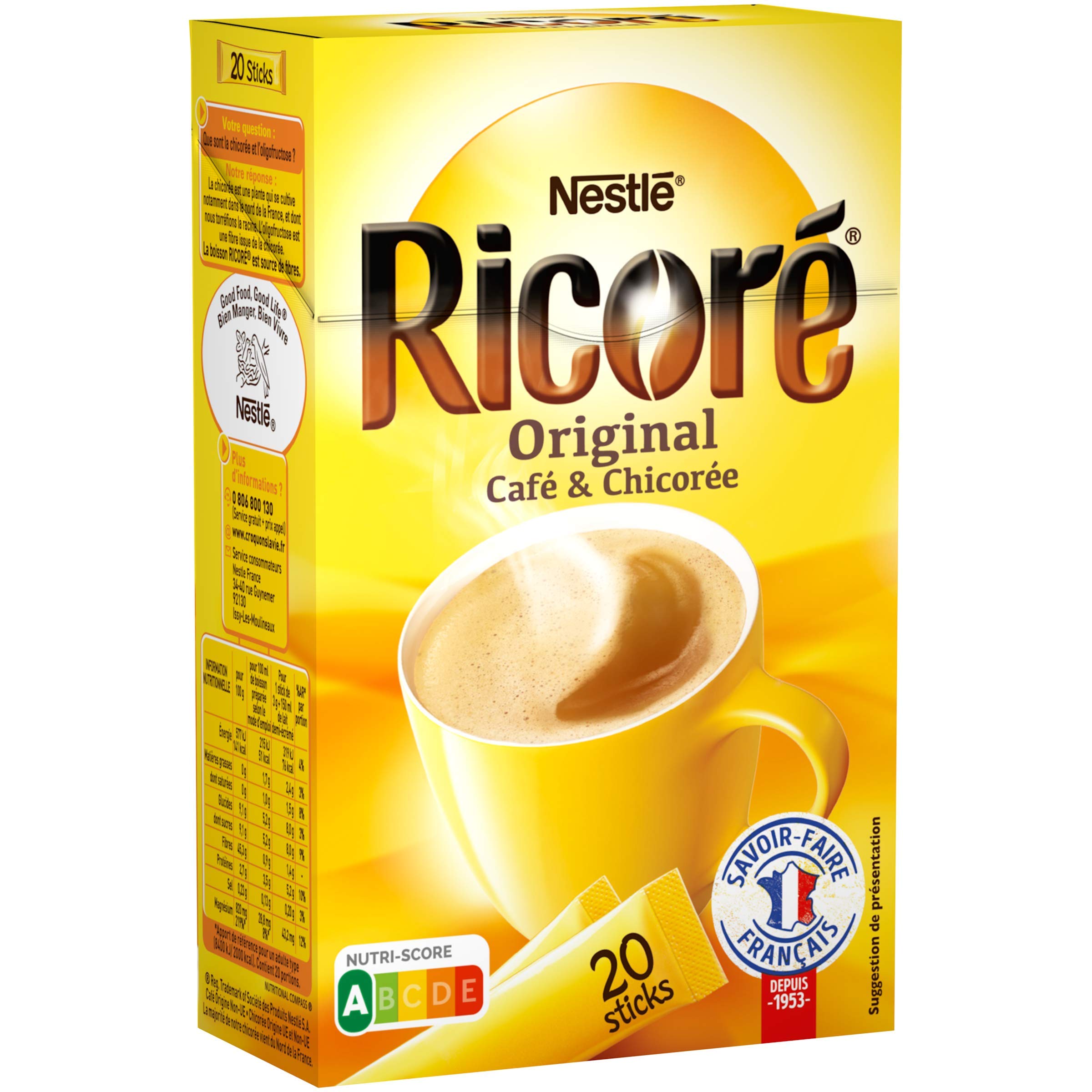 Buy Ricoré Nestlé Instant Coffee Chicory 20 Stick Online at desertcartINDIA