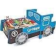 Amazon.com: Hape Wooden Blue Foldable Ride-on Train Table : Toys & Games