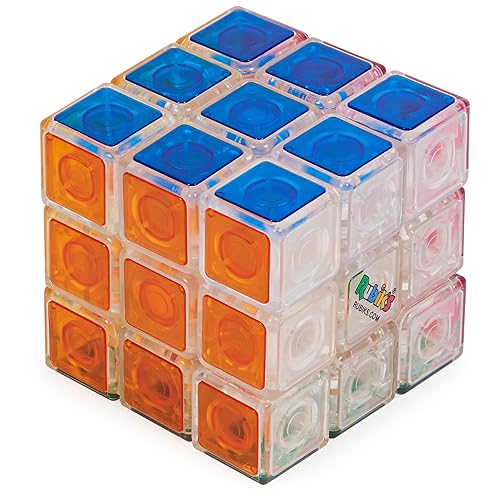 Rubik’s Cube, Crystal Cube, Transparent 3x3 Cube Color-Matching Puzzle ...